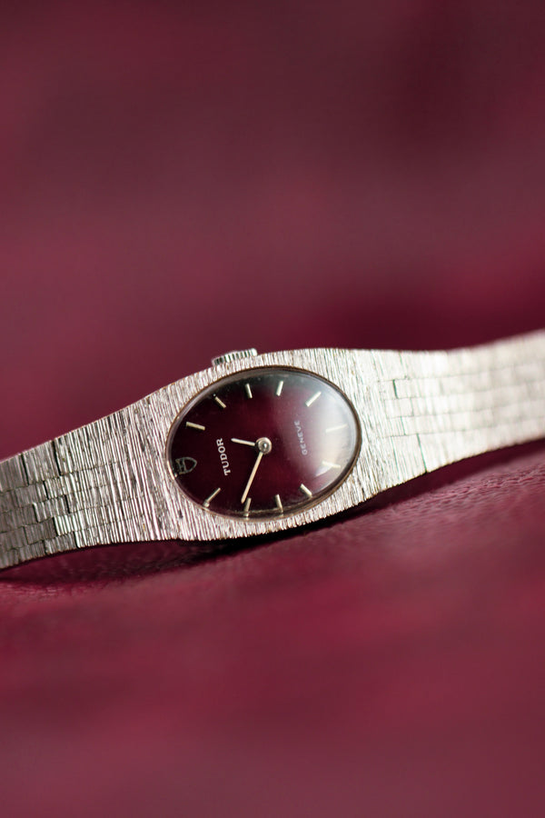 Tudor Lady | Ruby Red Dial | Textured – ReWrist